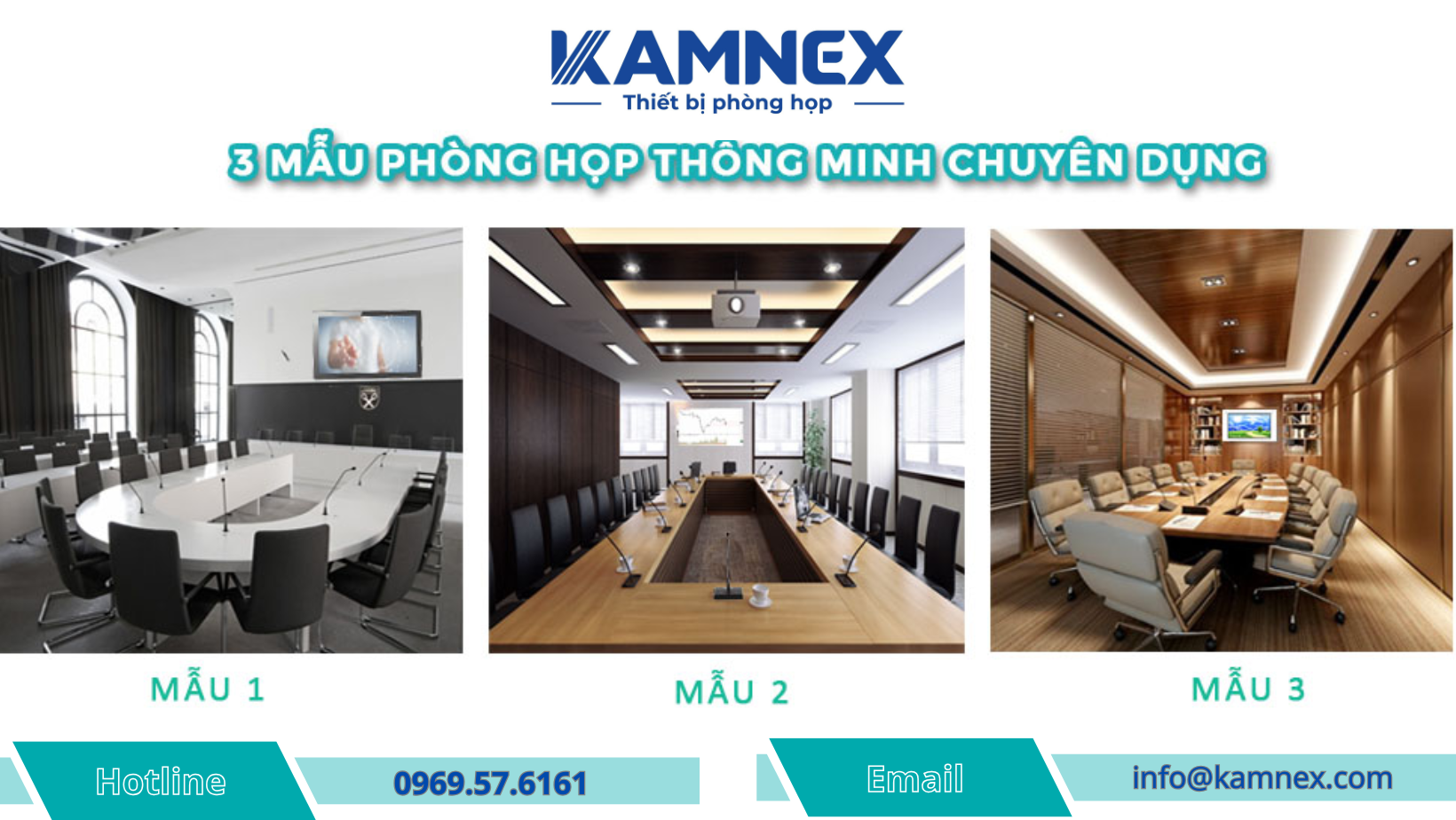3 MẪU PHÒNG HỌP THÔNG MINH MỚI - Kamnex